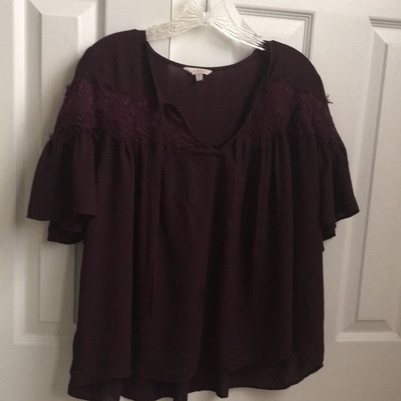 Lucky Brand | Tops | Pretty Plum Colored Top Gently Worn Looks Great ...
